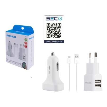 3 IN 1 CHARGER MICRO USB R2112