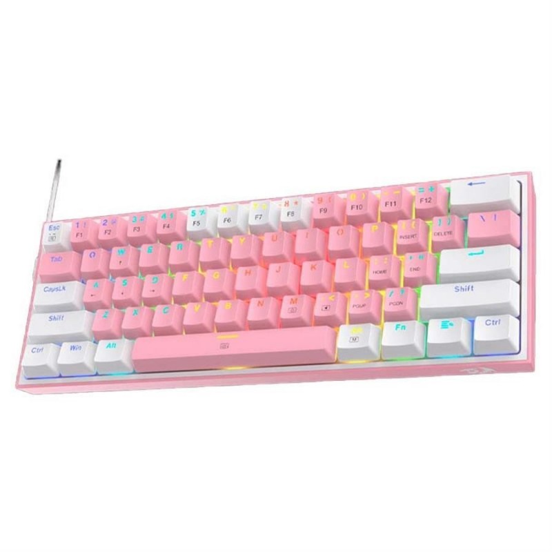Redragon Fizz Pro K616-RGB INALAMBRICO PINK/WHITE