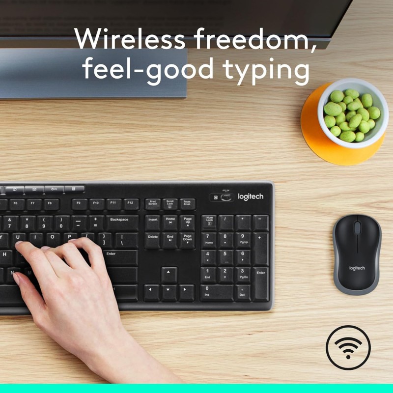 Logitech MK270 Combo de teclado y mouse inalámbricos