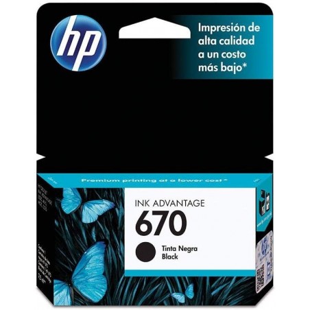 HP 670 Original Black Ink Cartridge