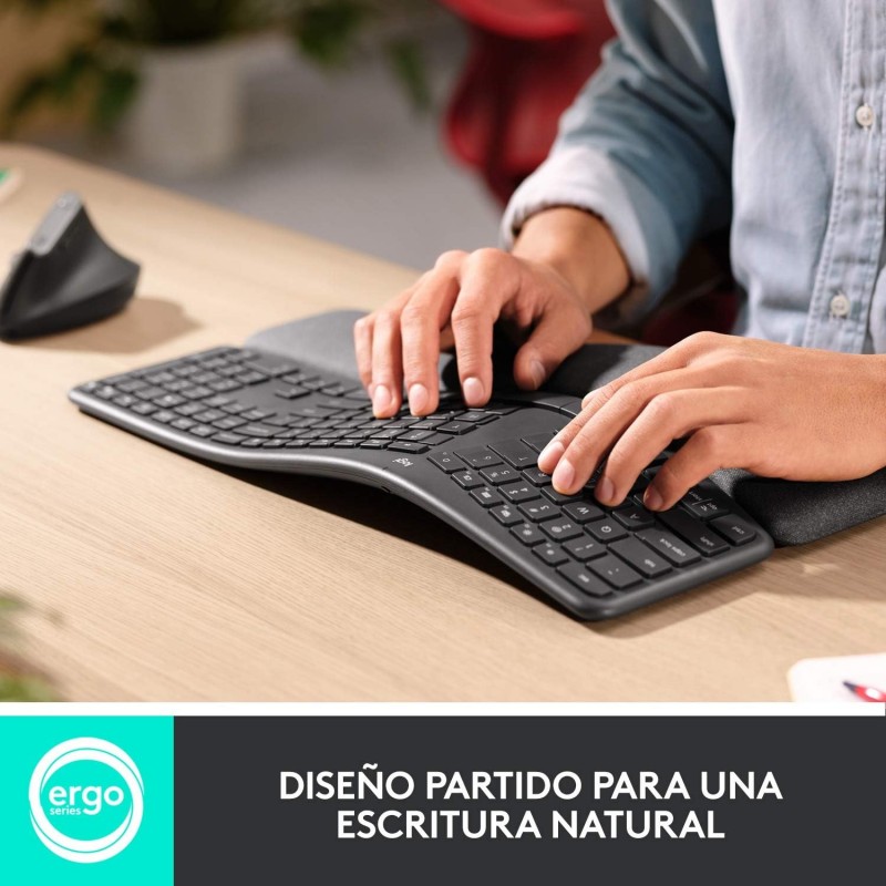 Teclado Logitech ERGO K860 inalámbrico y ergonómico