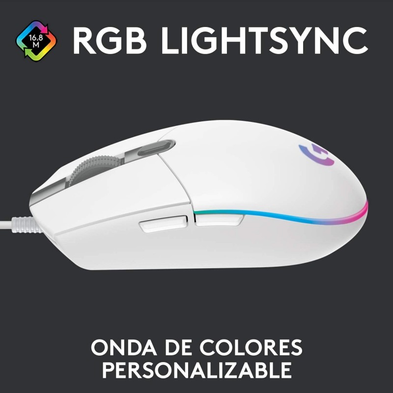 Logitech G203 RGB - BLANCO