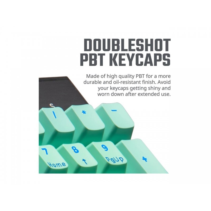 Keycap PBT Doubleshot Backlit Upgrade Set Mint Green