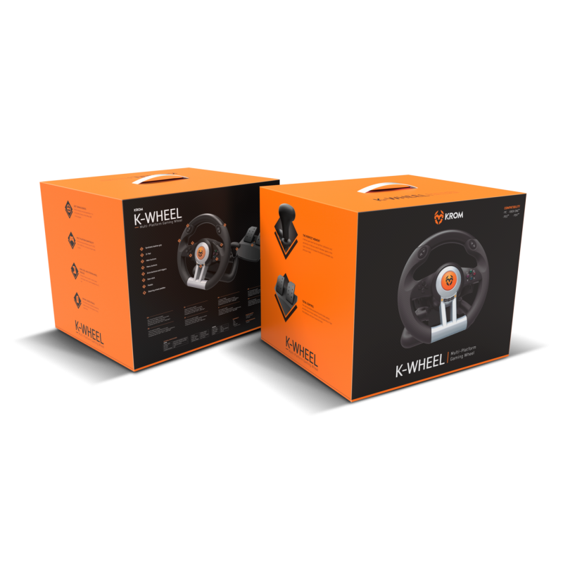 VOLANTE KROM K-WHEEL MULTI-PLATFORM GAMING